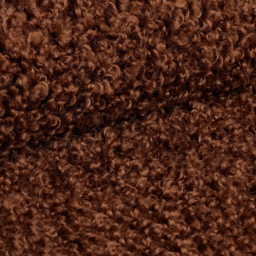 Modulární pohovka z textilie bouclé v terakotové barvě 188 cm Bellis – Micadoni