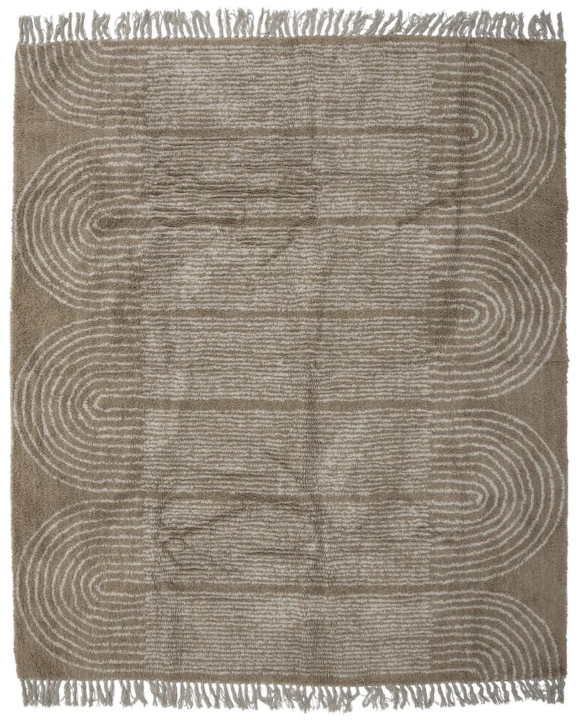 BLOOMINGVILLE Bavlněný koberec ZEYNEP 215x150cm hnědý 82054443