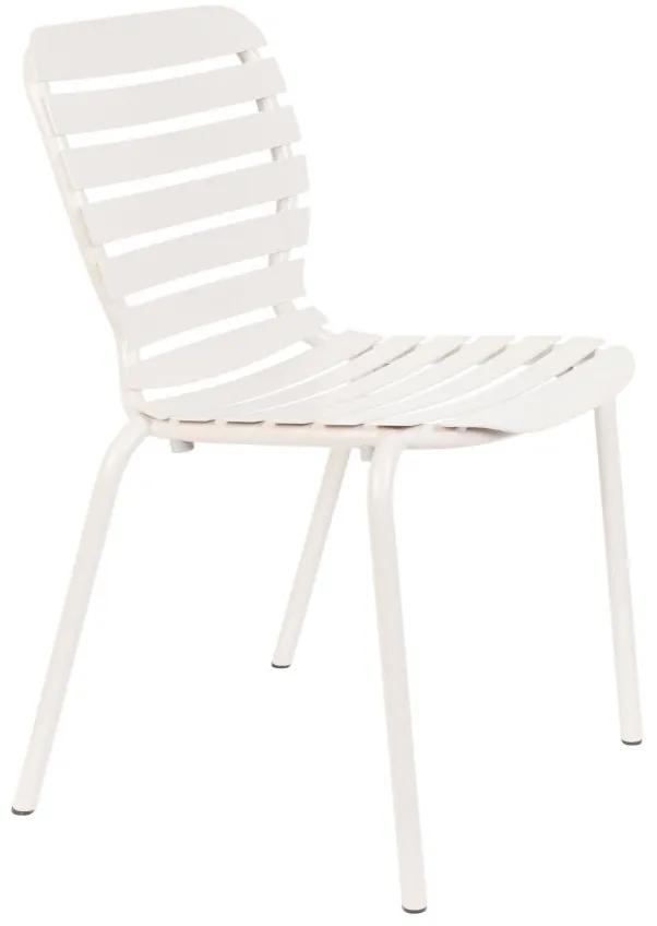 OnaDnes -20% Bílá kovová zahradní židle ZUIVER VONDEL