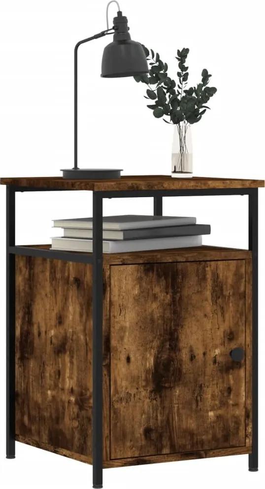 vidaXL Noční stolek 40 x 42 x 60 cm kompozitní dřevo [826037] Barva: šedá sonoma