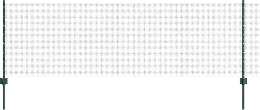 Svařovaná drátěná plotovina s tyčkami 50 x 0,8 m Zelená 3336510