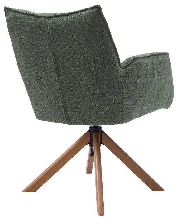 Designová otočná židle Callahan II lesnická zelená