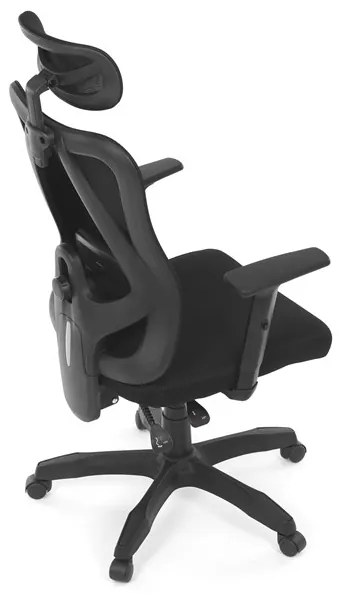Ergonomická kancelářská židle ORVIN - černá síťovina Barva: černá