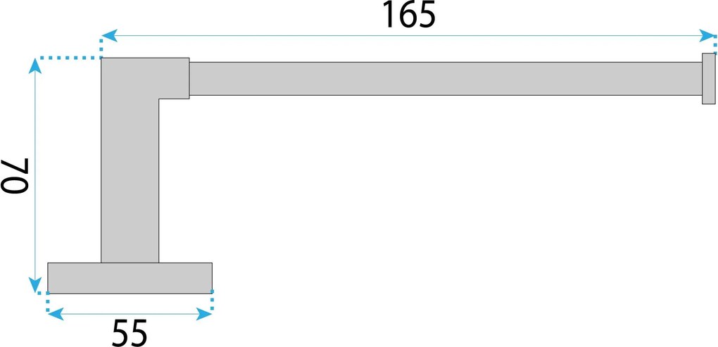 Rea Nico, držák na toaletní papír, broušená ocel, REA-88059