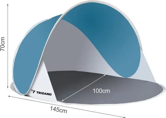Plážový stan 145 × 100 × 70 cm – samorozkládací