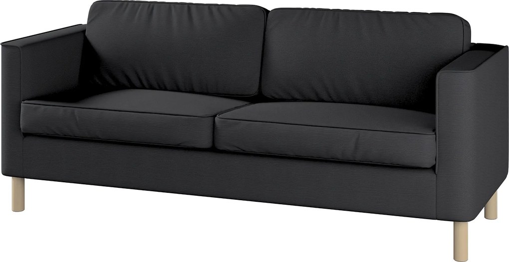 Potah na pohovku Pärup pro 3 místa barva černá látka pletený vzor