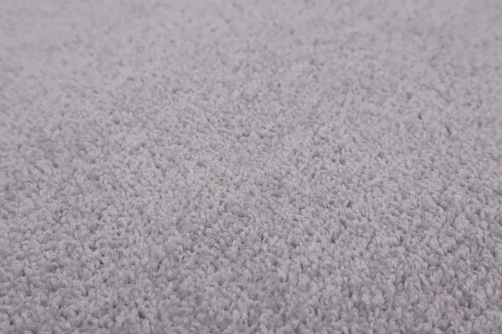 Vopi koberce Kusový koberec Eton šedý 73 čtverec - 180x180 cm