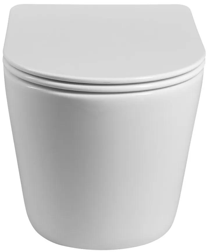 Sapho PACO závěsná WC mísa, Rimless, 36x53cm, bílá PZ1012WR