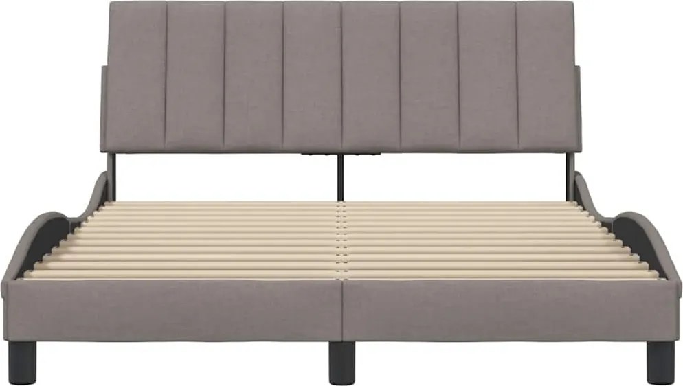 Rám postele bez matrace Hanko taupe 120 x 200 cm textil 3310381