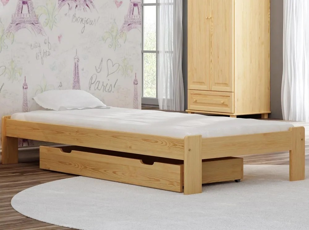 Magnat Masivní postel Ada 90 x 200 cm - bílá