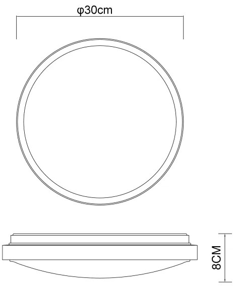 Globo 41766-12 - LED Stropní svítidlo SAMMI LED/12W/230V 3000/4500/6000K