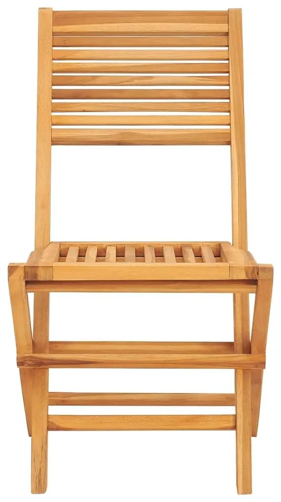Skládací zahradní židle 2 ks 47x62x90 cm masivní teakové dřevo - Default Title