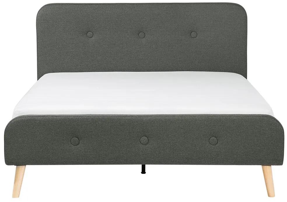 Manželská postel 160 cm ROME (s roštem) (tmavě šedá). 1007461