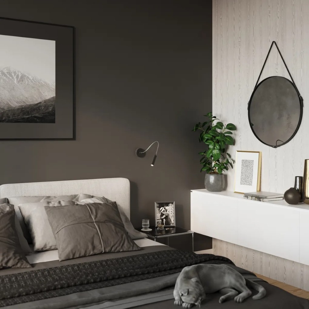 Sollux Lighting Nástěnné svítidlo AXIL černé