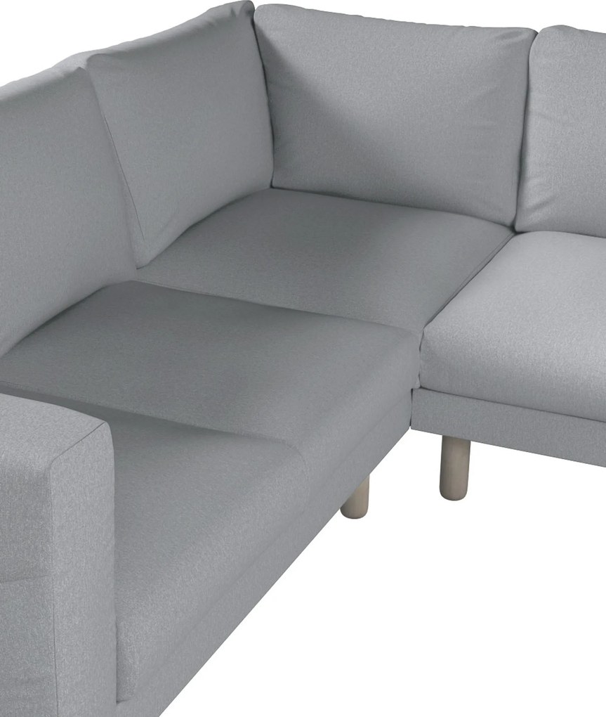 Potah na pohovku IKEA Norsborg rohová 4-místná barva šedá látka pletený vzor