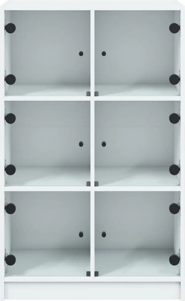 Highboard s dvířky bílý 68 x 37 x 109 cm kompozitní dřevo 3295850