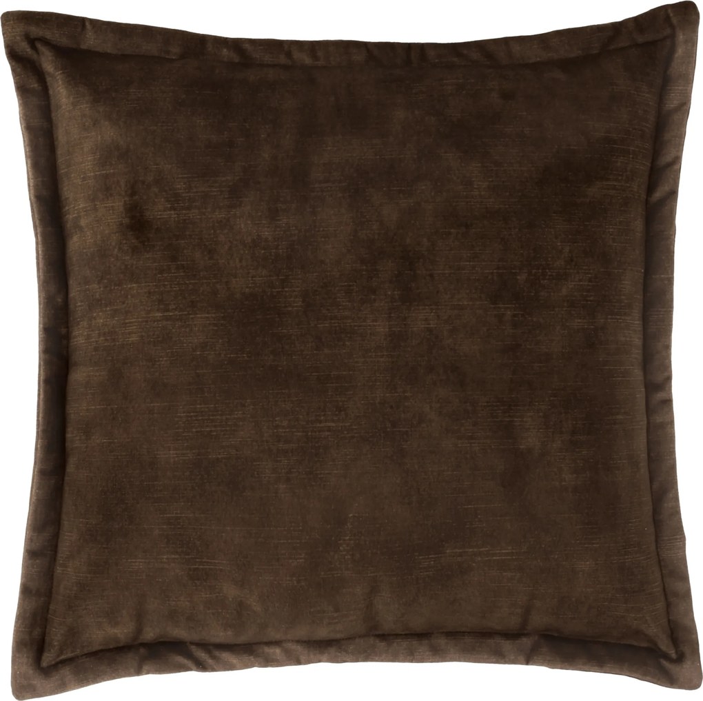 Livarno® Dekorativní polštář, 45 x 45 cm (samet/hnědá)