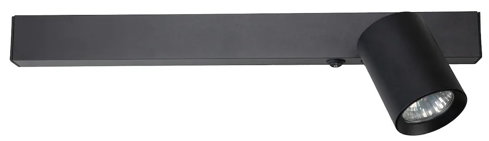 Nástěnné svítidlo Magnet Right, 1x černé kovové stínítko + 1x LED 5W, b