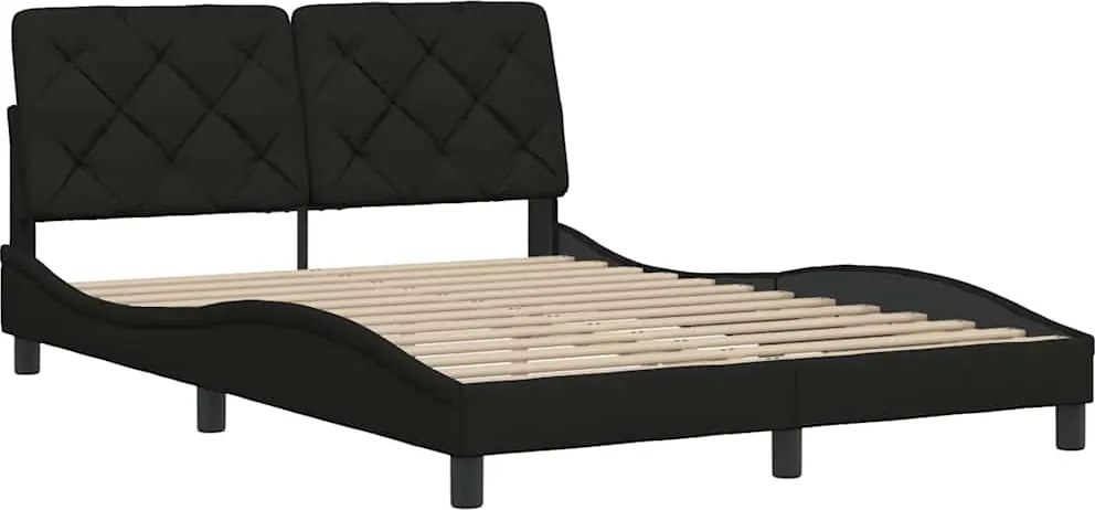 Rám postele bez matrace černý 120 x 200 cm textil 3310589