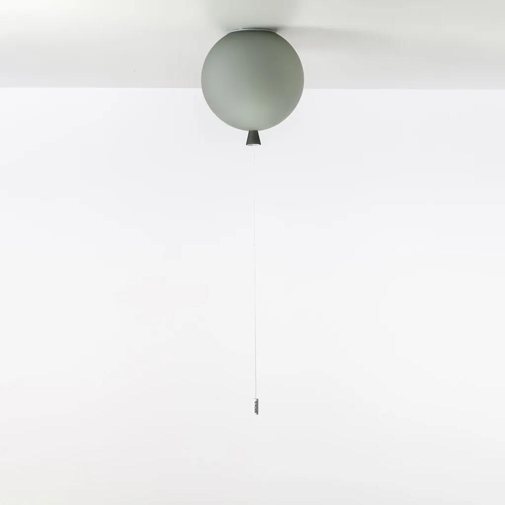 Skleněná svítidla Memory připomínající nafukovací balónky Barva: Šedá, Průměr: 300 mm, Sklo: Matné