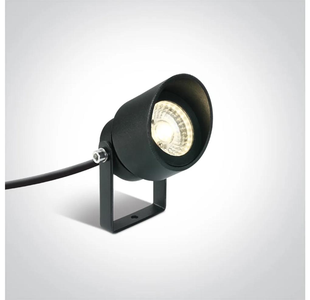 ONE Light 67488A/AN/W zahradní bodové LED svítidlo, antracit, 5W, 3000K, ø6,8cm, 30°, IP65