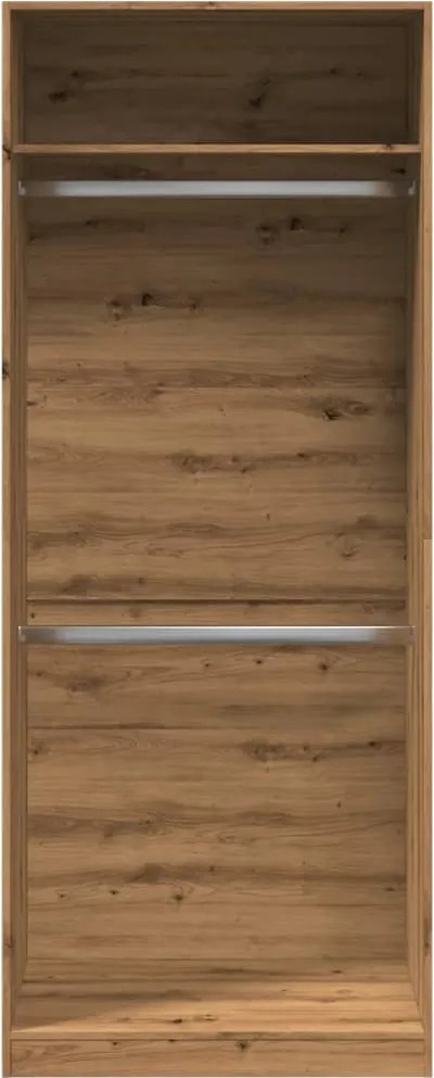 Šatní skříň dub artisan 80 x 50 x 200 cm kompozitní dřevo 3307800