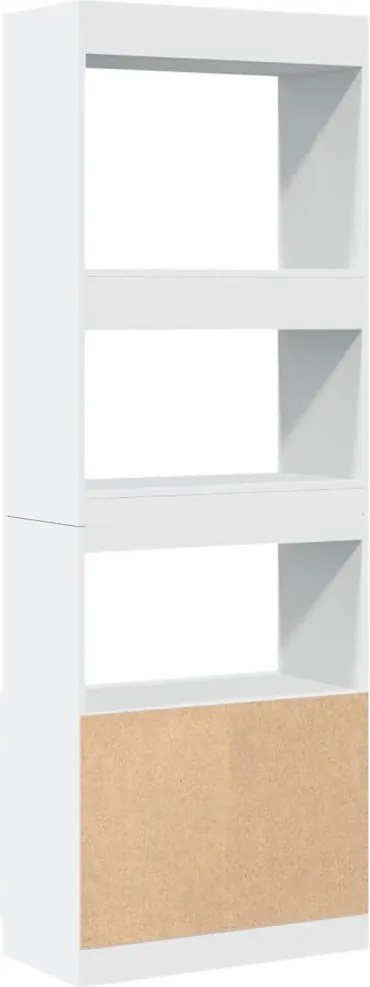 Skříň highboard bílá 63 x 33 x 180 cm kompozitní dřevo 3309600