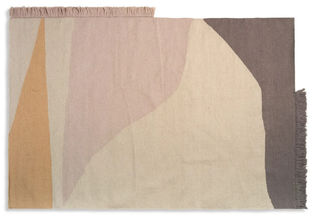 Ferm Living designové koberce Kelim Rug Earth (140 x 80 cm)