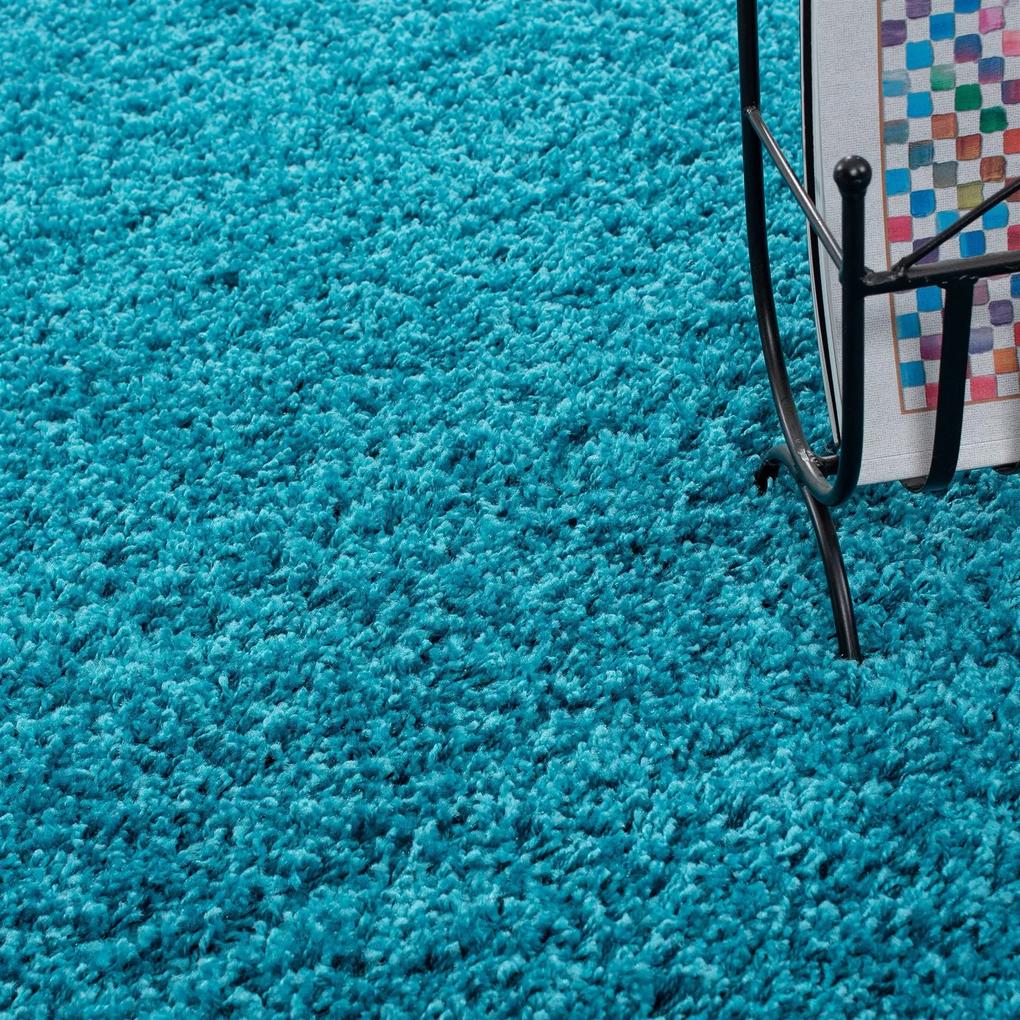 Ayyildiz Kusový koberec LIFE 1500, kulatý, Tyrkysová Rozměr koberce: 80 cm KRUH