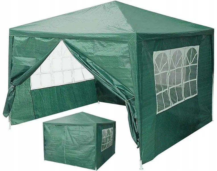 Skládací zahradní párty stan ELYPSO 3x3 m zelený