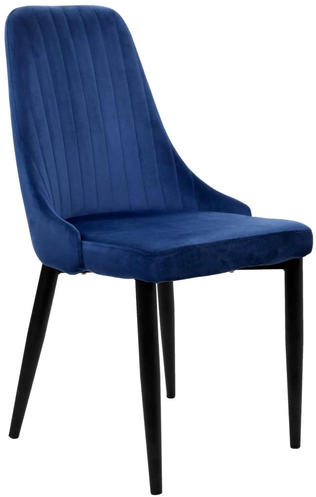 ViaDomo Via Domo - Židle Marittimo - modrá - 32x89x45 cm