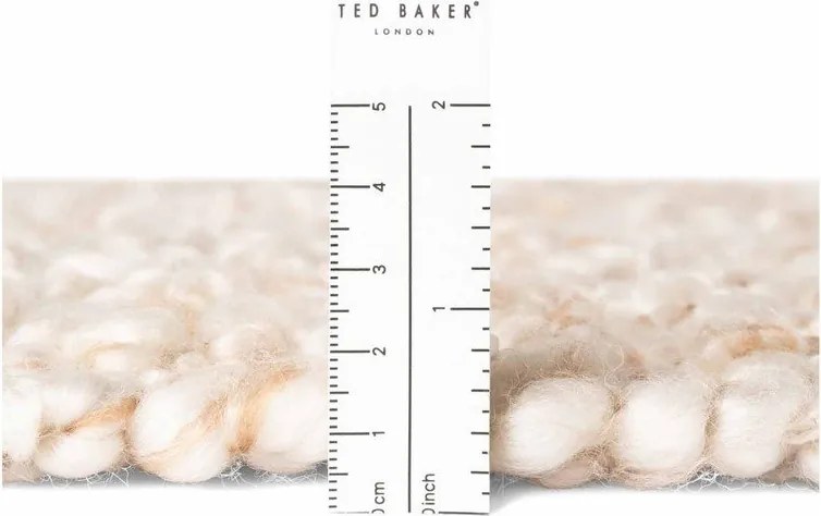 Krémový ručně tkaný běhoun z materiálu bouclé 80x200 cm Notting Hill Portobello – Ted Baker