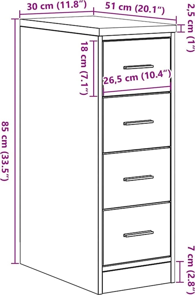 vidaXL Garážová skříň 30x51x85 cm Borovicový masiv [860580] Barva: Černá