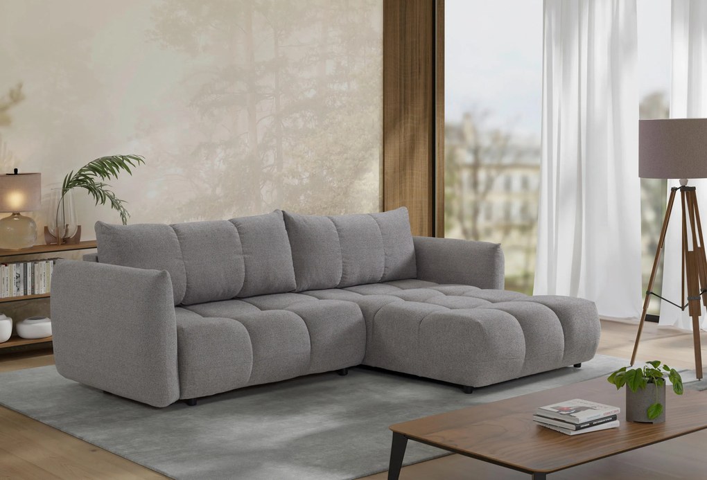 XXXLutz ROHOVÁ ROZKLÁDACÍ POHOVKA, plast, textil, kompozitní dřevo, šedá MID.YOU - Online Only sedačky - 000694010310