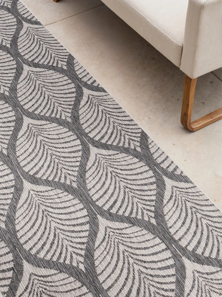 NORTHRUGS, Běhoun Duet Liora 106246 White/Gray - na ven i na doma, 80x250, šedá, chodba / předsíň