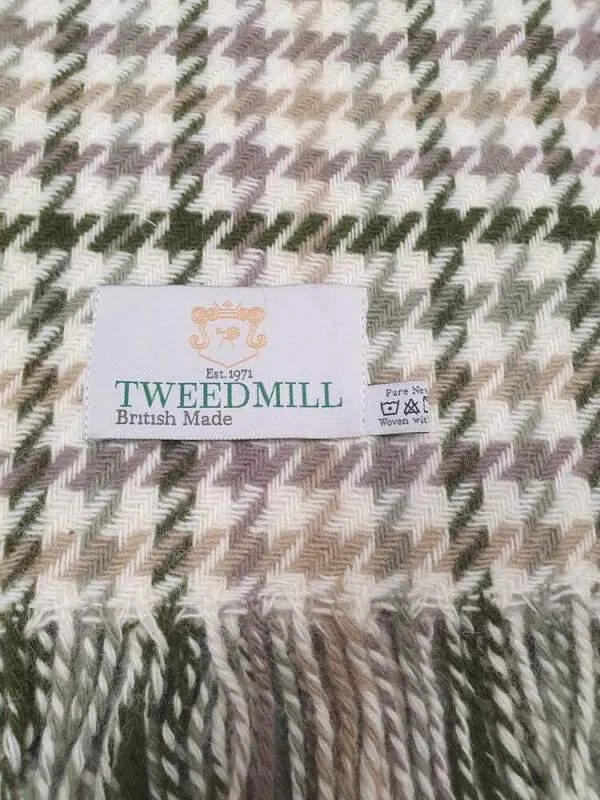 Vlněná deka Houndstooth Shepherd 183 x 150 cm Tweedmill
