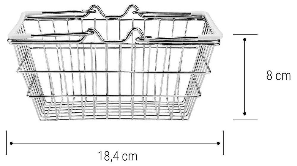 Butlers SUPERMARKET Nákupní košík mini - zlatá