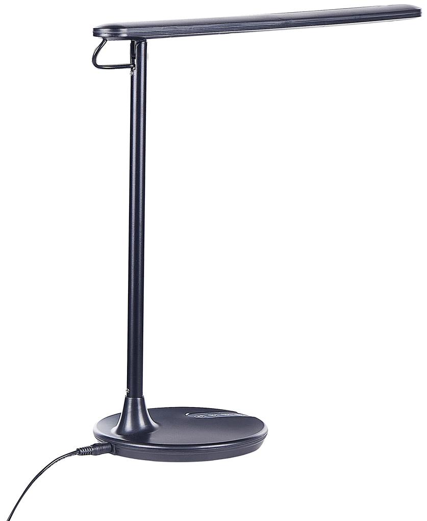 Kovová stolní LED lampa černá DRACO Beliani
