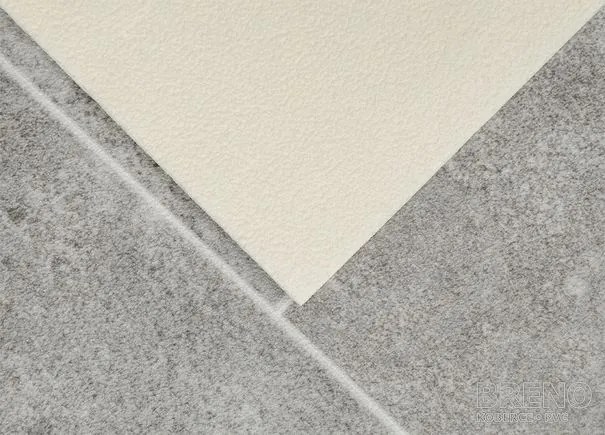 Breno PVC PLAZA Kent 968M - šedá dlažba, šíře 100 cm