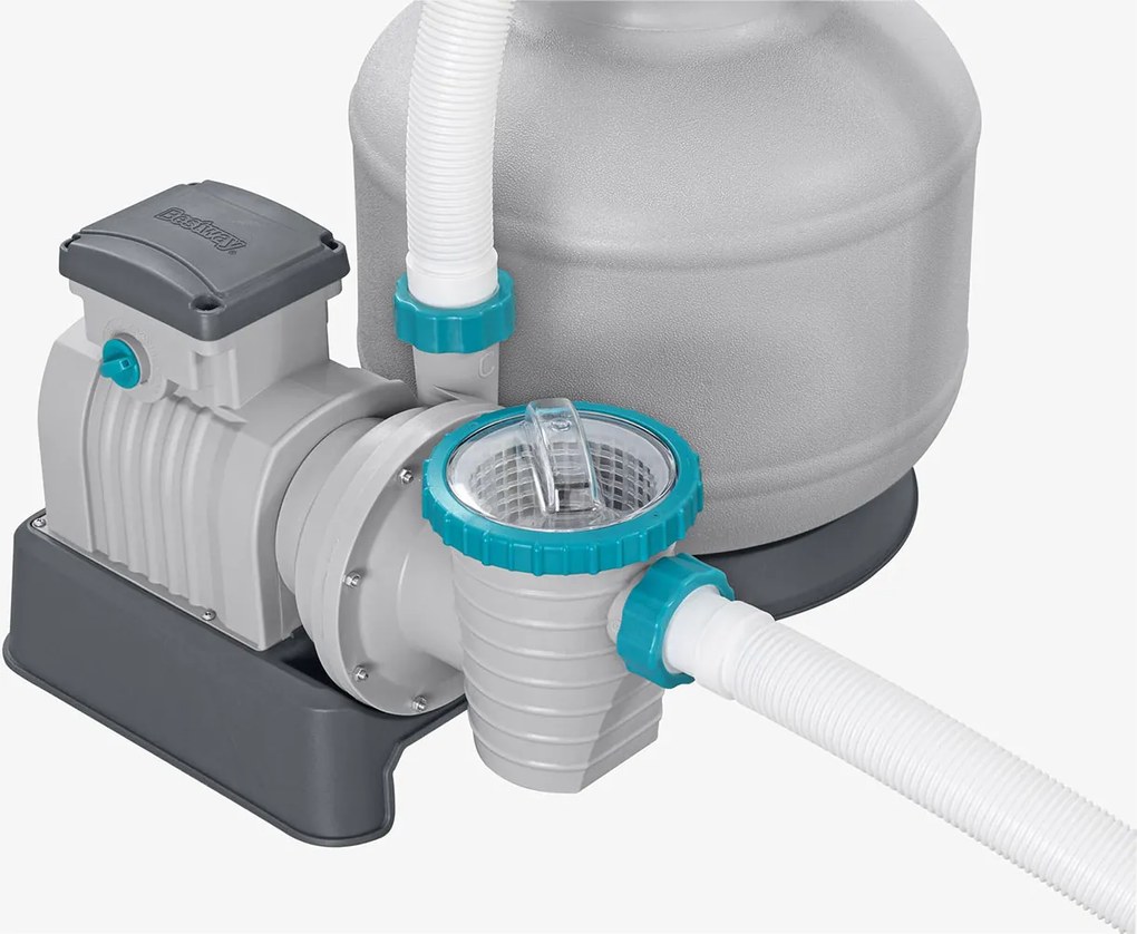 Bestway 58486 bazénové pískové čerpadlo s 11355 l/h a filtračními koulemi pro účinné čištění vody