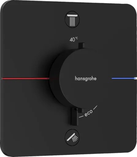 Hansgrohe ShowerSelect Comfort Q sprchová a vanová baterie bez podomítkového tělesa matná černá 15586670