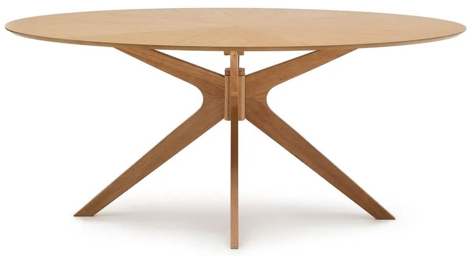 Jídelní stůl s deskou v dubovém dekoru 110x180 cm Naanim – Kave Home