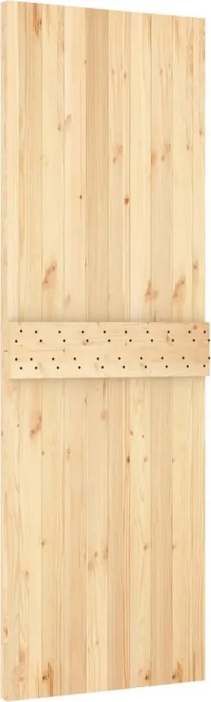 vidaXL Posuvné dveře s kováním 70 x 210 cm masivní borové dřevo [3203145]