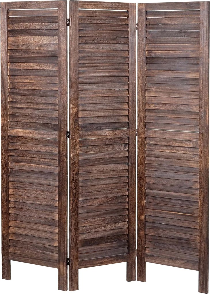 Paraván HWC-G30 - 170 × 120 cm - hnědá