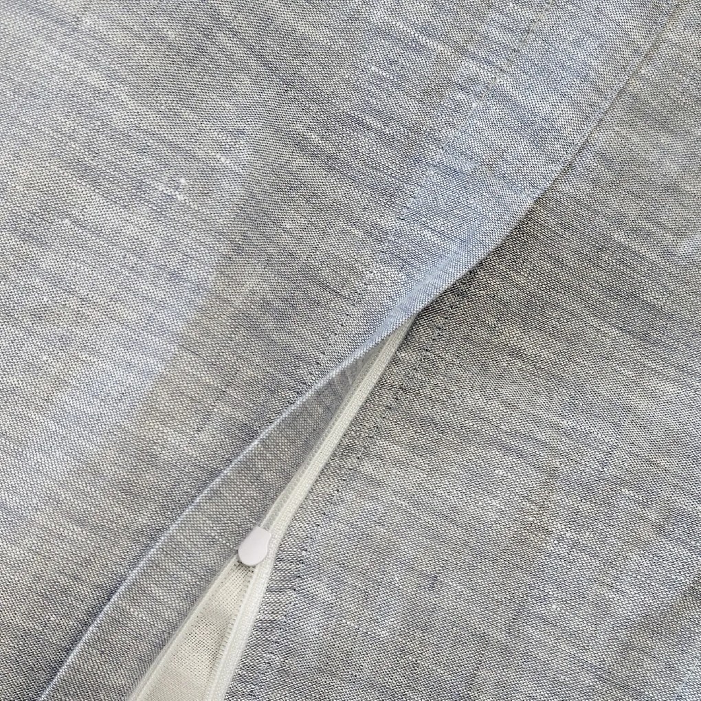 TULULUM Lněné povlečení COMFORT MELANGE GREY - SADA Složení sady: 140 x 200 cm + 70 x 90 cm