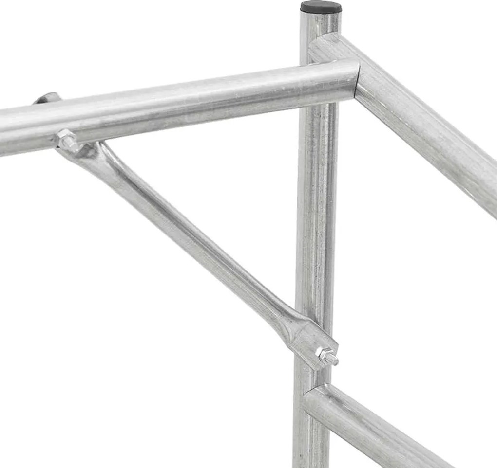 vidaXL Stojan na palivové dřevo s krytem proti dešti 150x80x200 cm