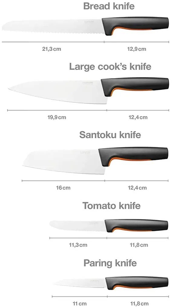 FISKARS Functional Form Bambusový blok s pěti noži 1057552