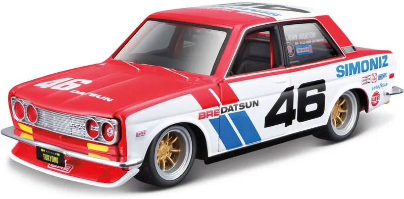 Maisto bre datsun 510 tokyo mods 1:24 červená