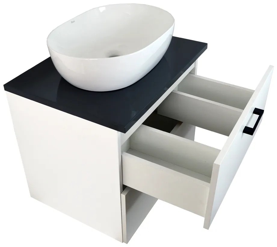 Comodo Koupelnová skříňka pod deskové umyvadlo Agria NEW W 60-HD - bílá/antracit