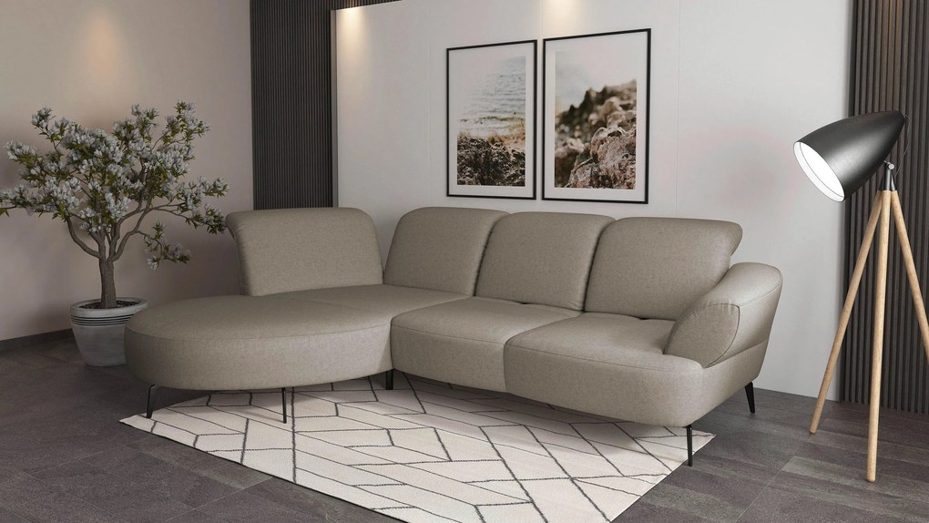 XXXLutz ROHOVÁ SEDAČKA, textil, šedohnědá Sit & More - Sedací soupravy - 000144013262
